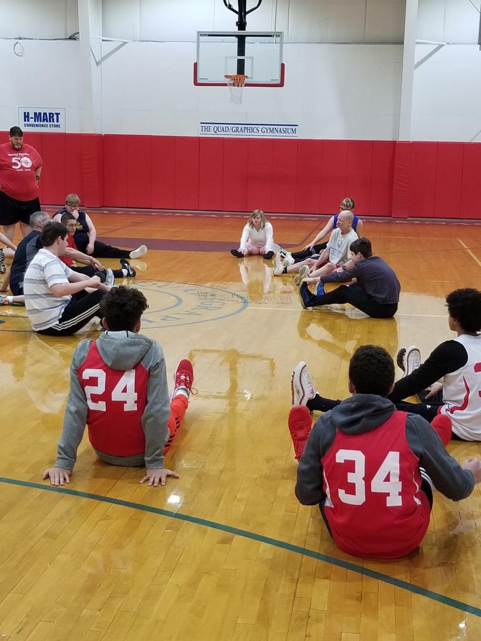 A 'special' time: Spring Mills varsity boys host Special Olympics team ...