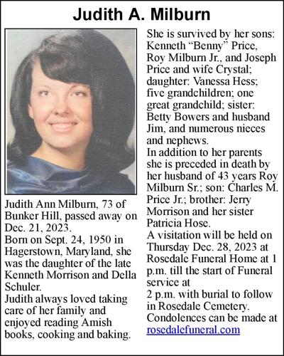 Judith A. Milburn | Obituaries | journal-news.net