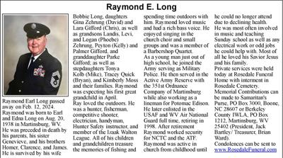 Raymond E. Long | Obituaries | journal-news.net
