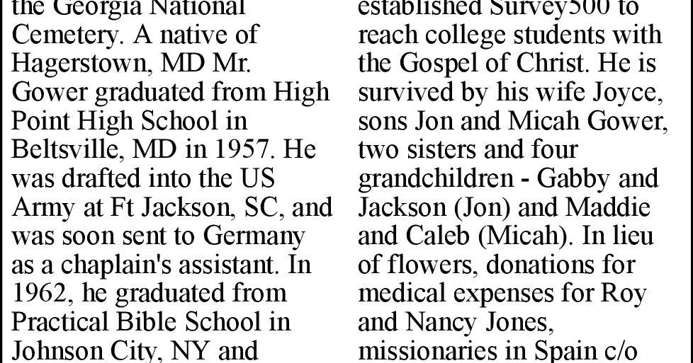 Charles E. Gower | Obituaries | journal-news.net