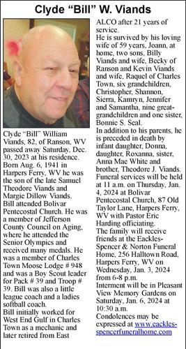 Clyde “Bill” W. Viands | Obituaries | journal-news.net