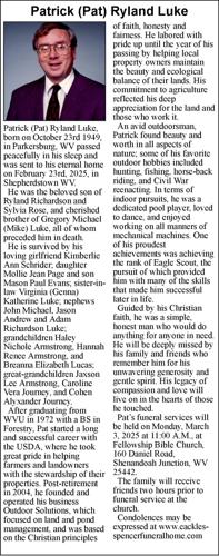 Patrick (Pat) Ryland Luke | Obituaries | journal-news.net