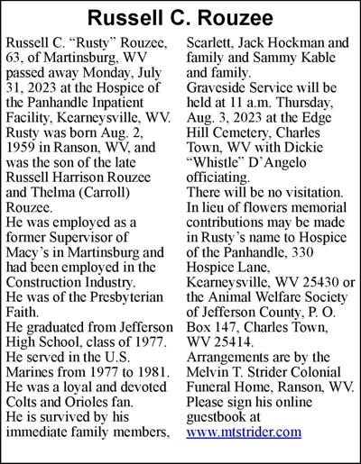 Russell C. Rouzee | Obituaries | journal-news.net