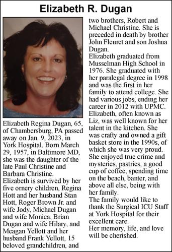 Elizabeth R. Dugan | Obituaries | journal-news.net