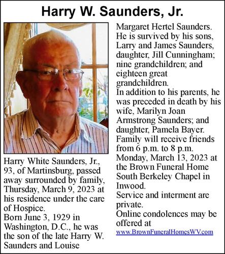 Harry W. Saunders, Jr. | Obituaries | journal-news.net