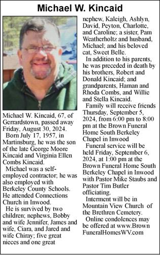 Michael W. Kincaid | Obituaries | journal-news.net