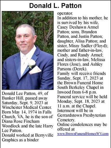 Donald L. Patton | Obituaries | journal-news.net