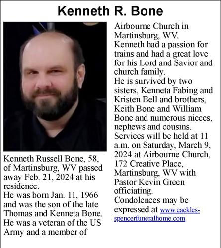 Kenneth R. Bone | Obituaries | journal-news.net