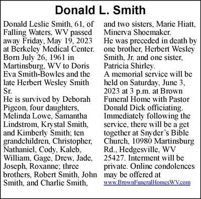 Donald L. Smith | Obituaries | journal-news.net