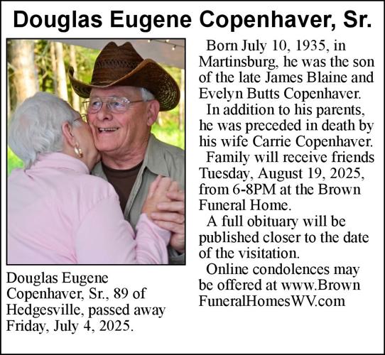 Douglas Eugene Copenhaver, Sr. | Obituaries | journal-news.net