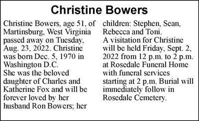 Christine Bowers | Obituaries | journal-news.net