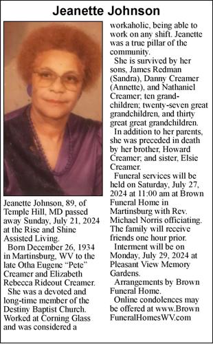 Jeanette Johnson | Obituaries | journal-news.net