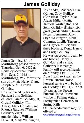 James Golliday | Obituaries | journal-news.net