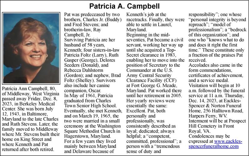 Patricia A. Campbell | Obituaries | journal-news.net