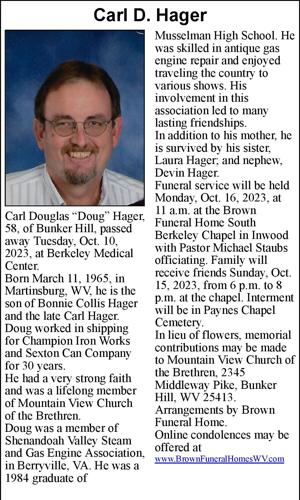 Carl D. Hager | Obituaries | journal-news.net