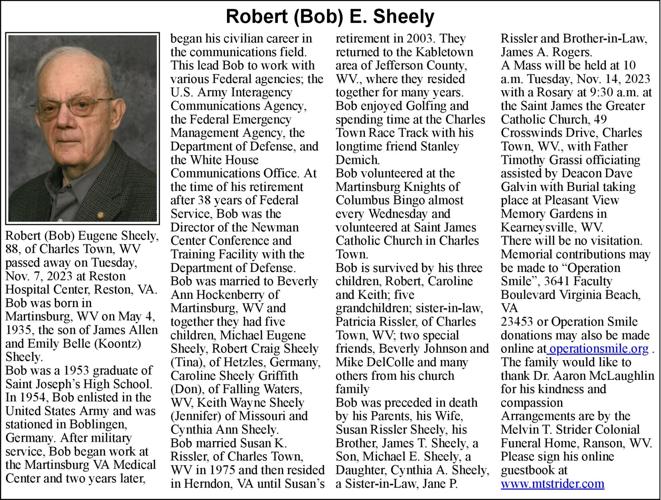 Robert (Bob) E. Sheely | Obituaries | journal-news.net