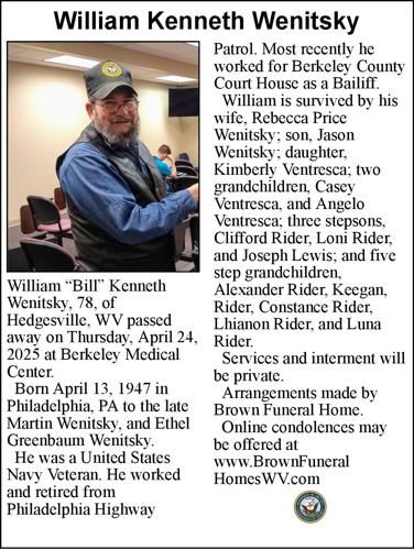 William Kenneth Wenitsky | Obituaries | journal-news.net