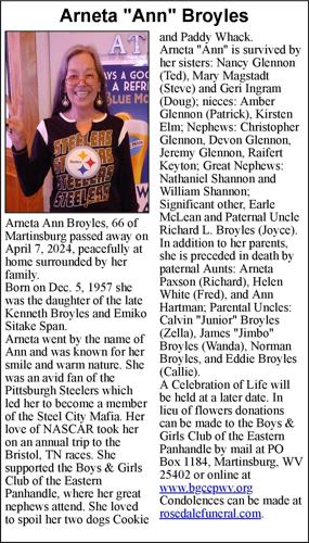 Arneta "Ann" Broyles | Obituaries | journal-news.net
