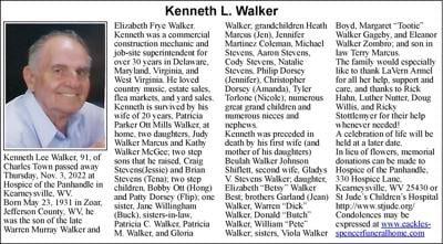 Kenneth L. Walker | Obituaries | journal-news.net