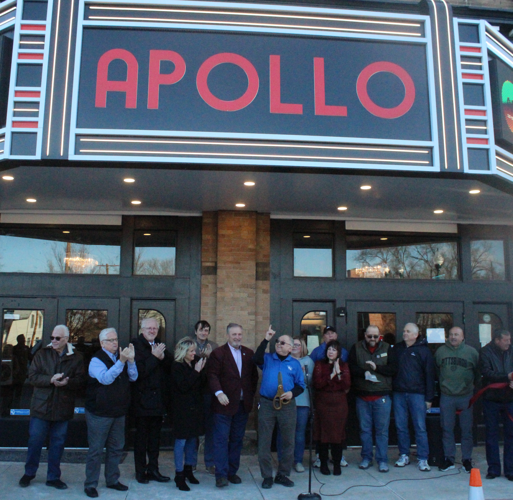 Apollo Civic Theatre lights up new marquee for the first time since ...
