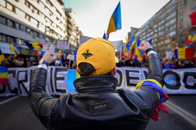 Tens of thousands protest in Romania's capital against annulled ...