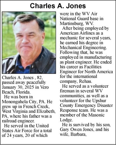 Charles A. Jones | Obituaries | journal-news.net