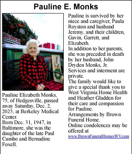 Pauline E. Monks | Obituaries | journal-news.net
