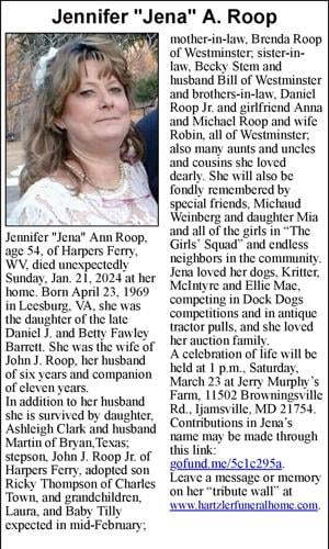 Jennifer "Jena" A. Roop | Obituaries | journal-news.net