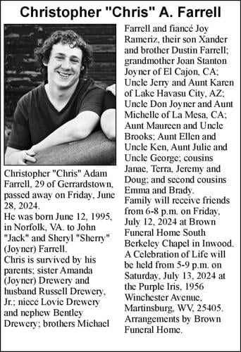 Christopher "Chris" A. Farrell | Obituaries | journal-news.net