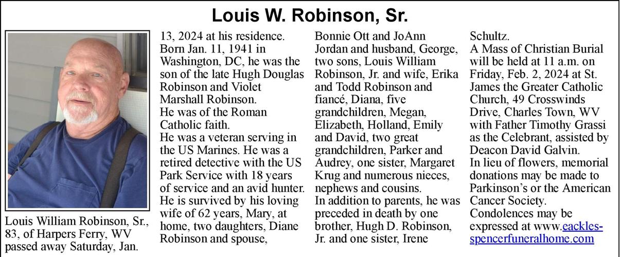 Louis W. Robinson, Sr. | Obituaries | journal-news.net