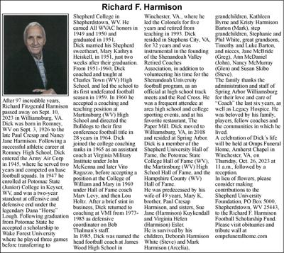 Richard F. Harmison | Obituaries | journal-news.net