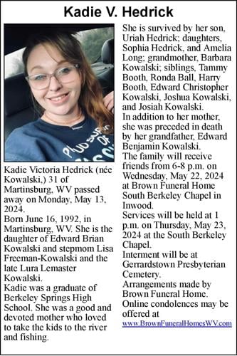 Kadie V. Hedrick | Obituaries | journal-news.net