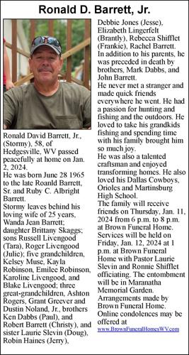 Ronald D. Barrett, Jr. | Obituaries | journal-news.net