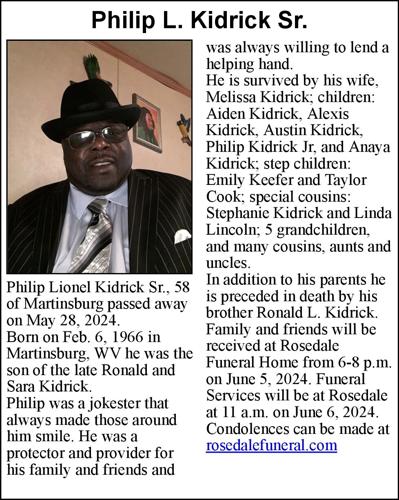 Philip L. Kidrick Sr. | Obituaries | journal-news.net
