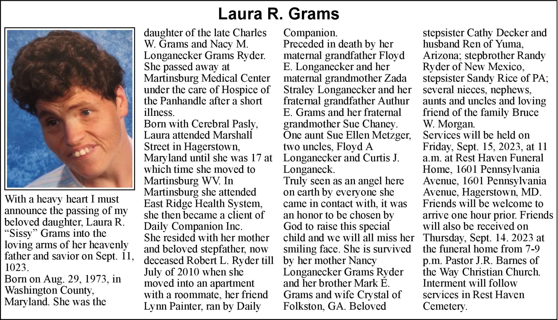 Laura R. Grams | Obituaries | journal-news.net