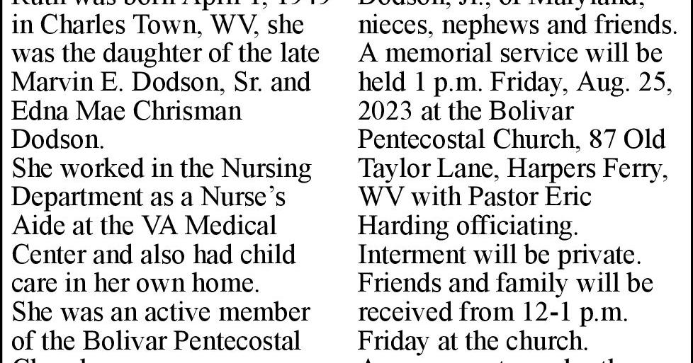 Ruth E. Dillow | Obituaries | journal-news.net