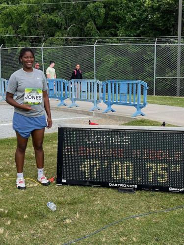 Laila Jones still breaking records in shot put, discus