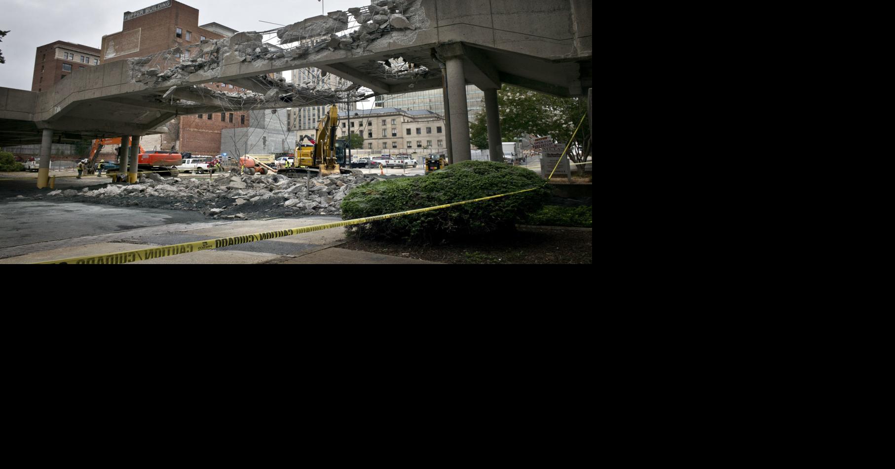 Photos: Demolition of Third Street pedestrian bridge