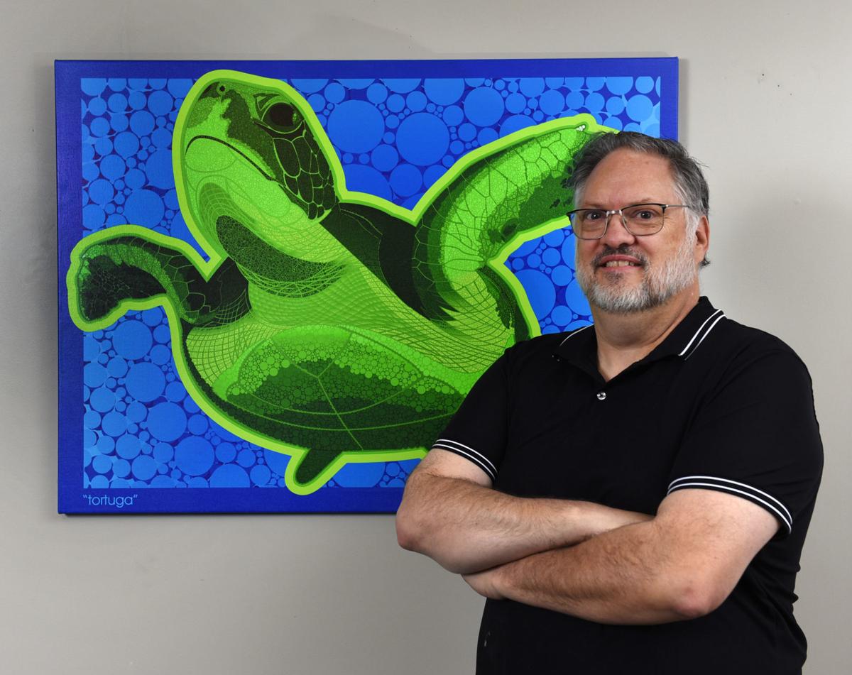 Artist goes from pinstriping cars to digital art