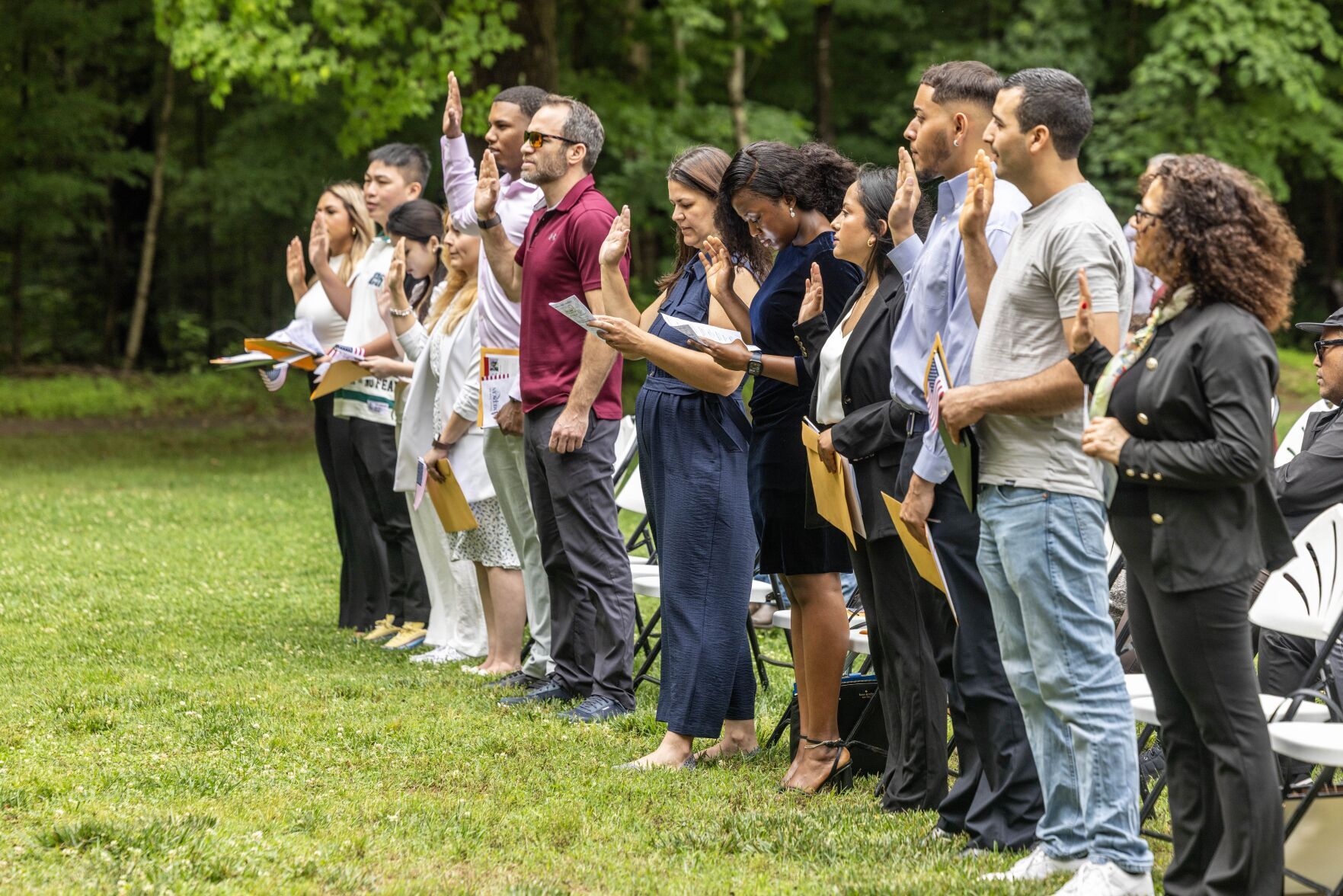 Naturalization ceremony at Guilford Courthouse National Military Park