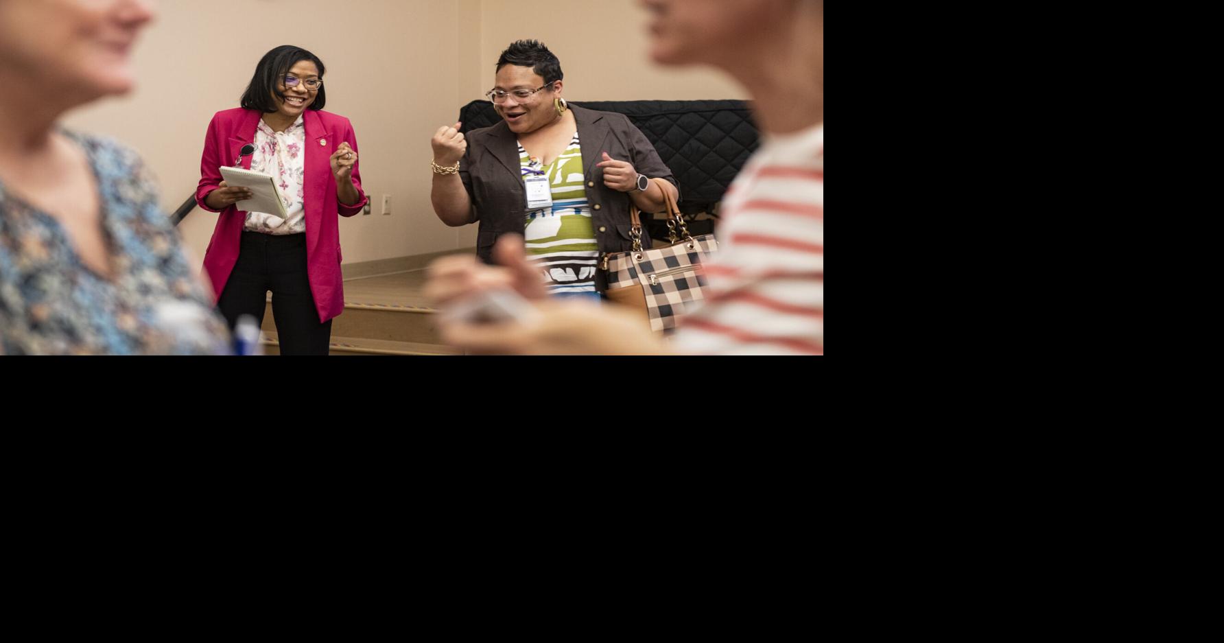 PHOTOS: Forsyth County Manager Shontell Robinson holds listening sessions