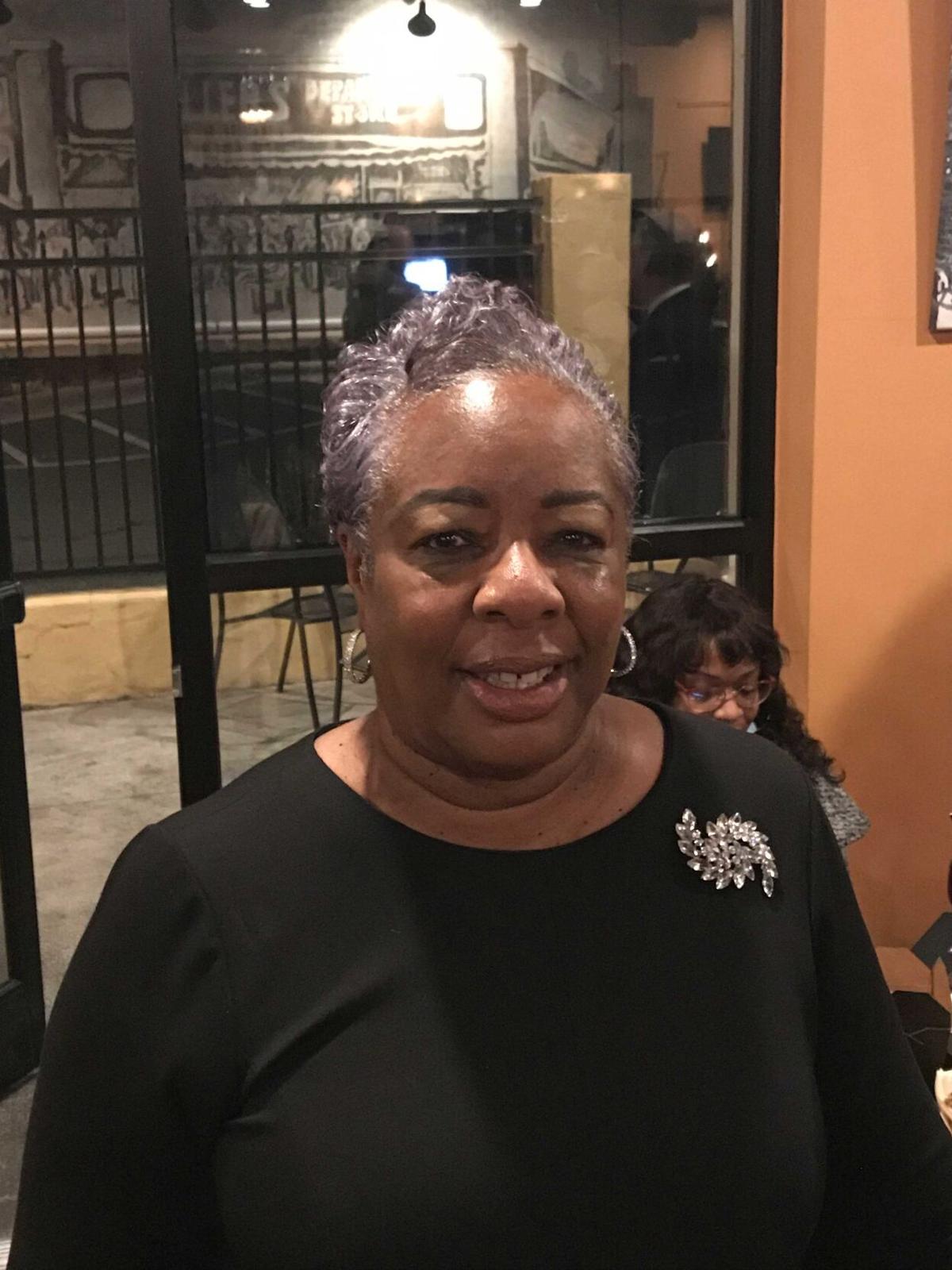 Denise Hartsfield, a retired district-court judge, announces that she ...