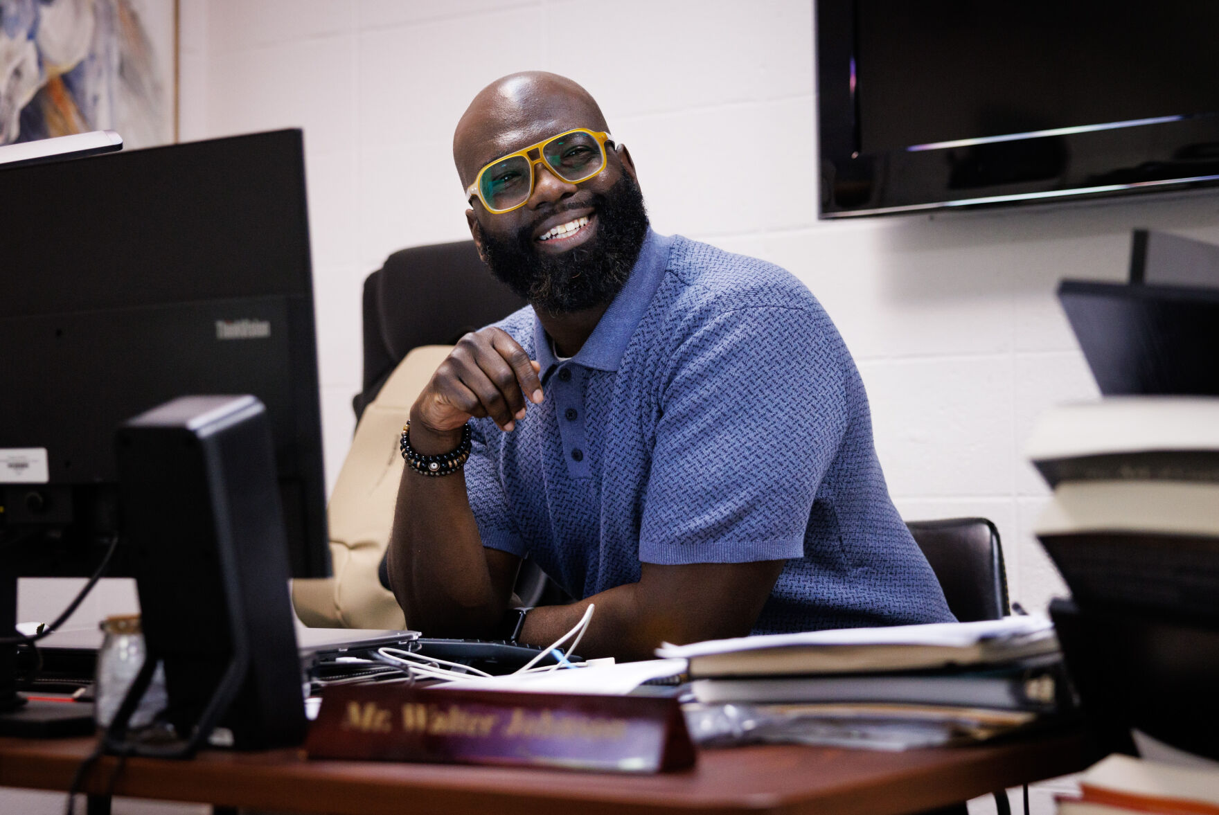 PHOTOS: A couple of hours with Parkland High School co-principals ...