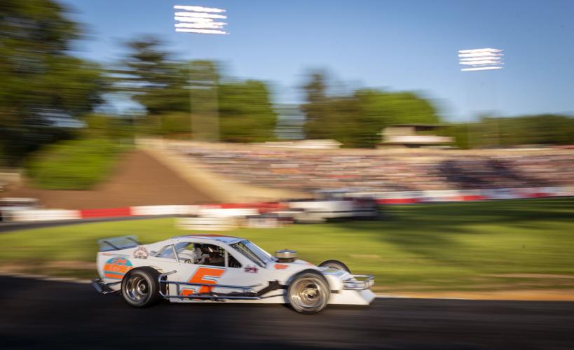 Zooming with Bowman Gray Stadium driver Randy Buttner