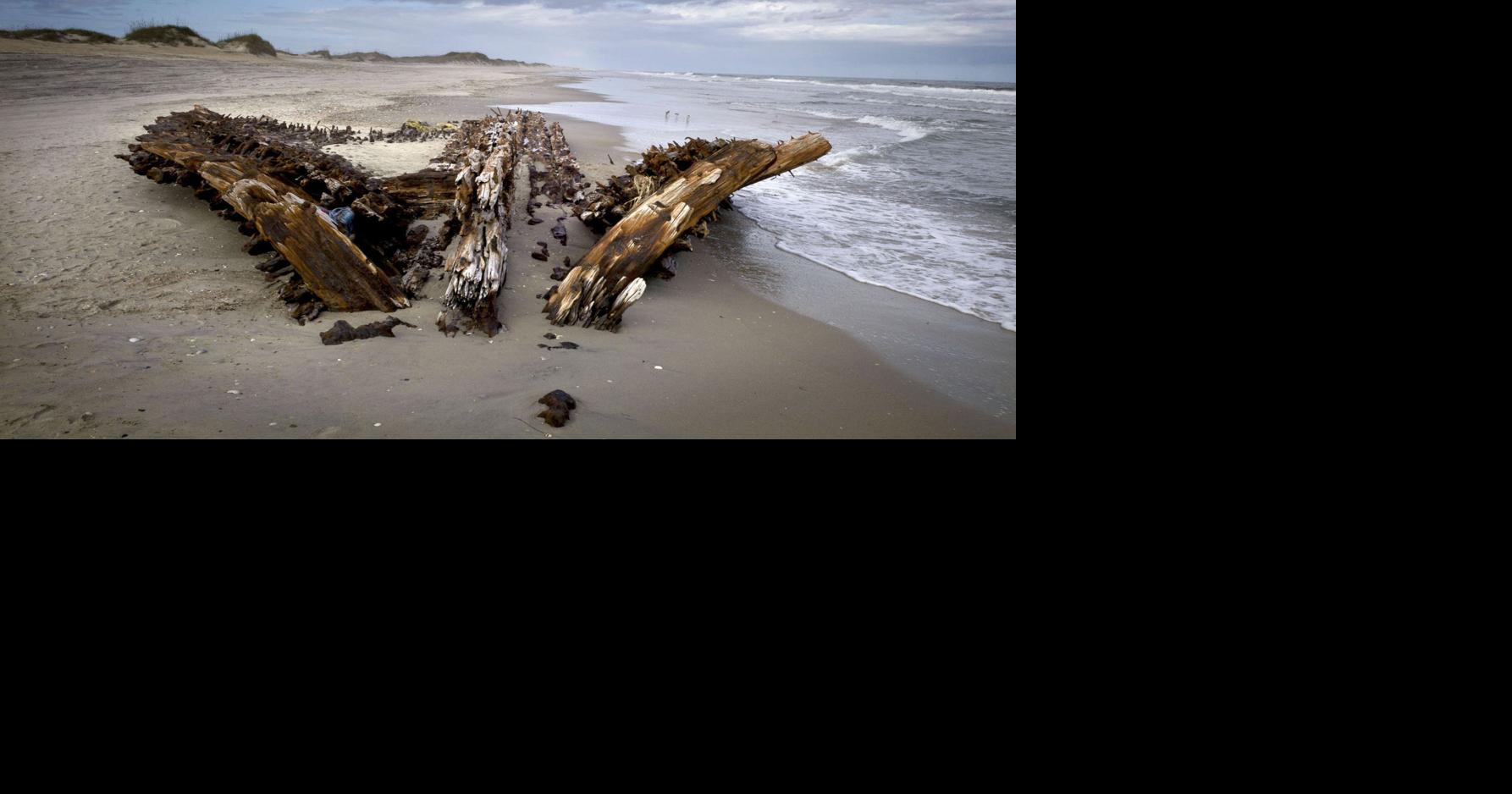 Shifting sands reveal, then hide, shipwrecks along Outer Banks