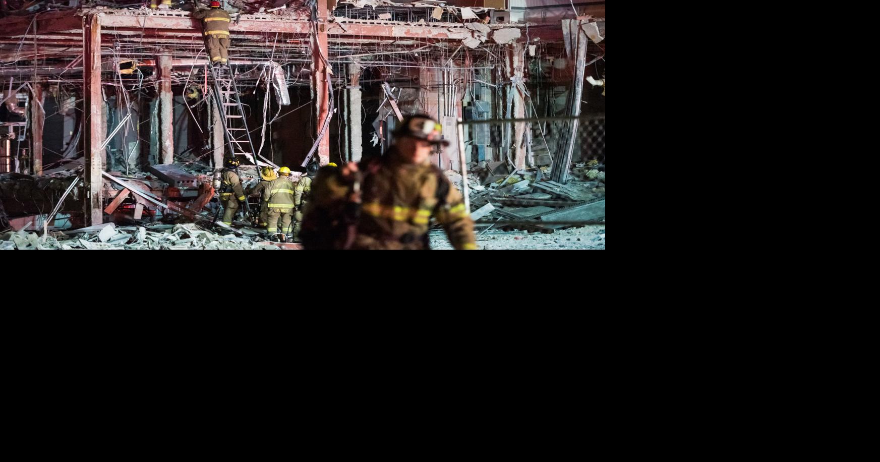 Photos: Fire at demolition site of former GMAC building