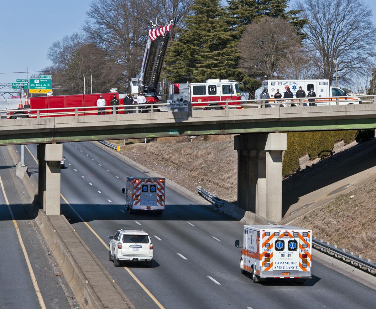 Firefighters, paramedics honor Surry County EMS Director John Shelton