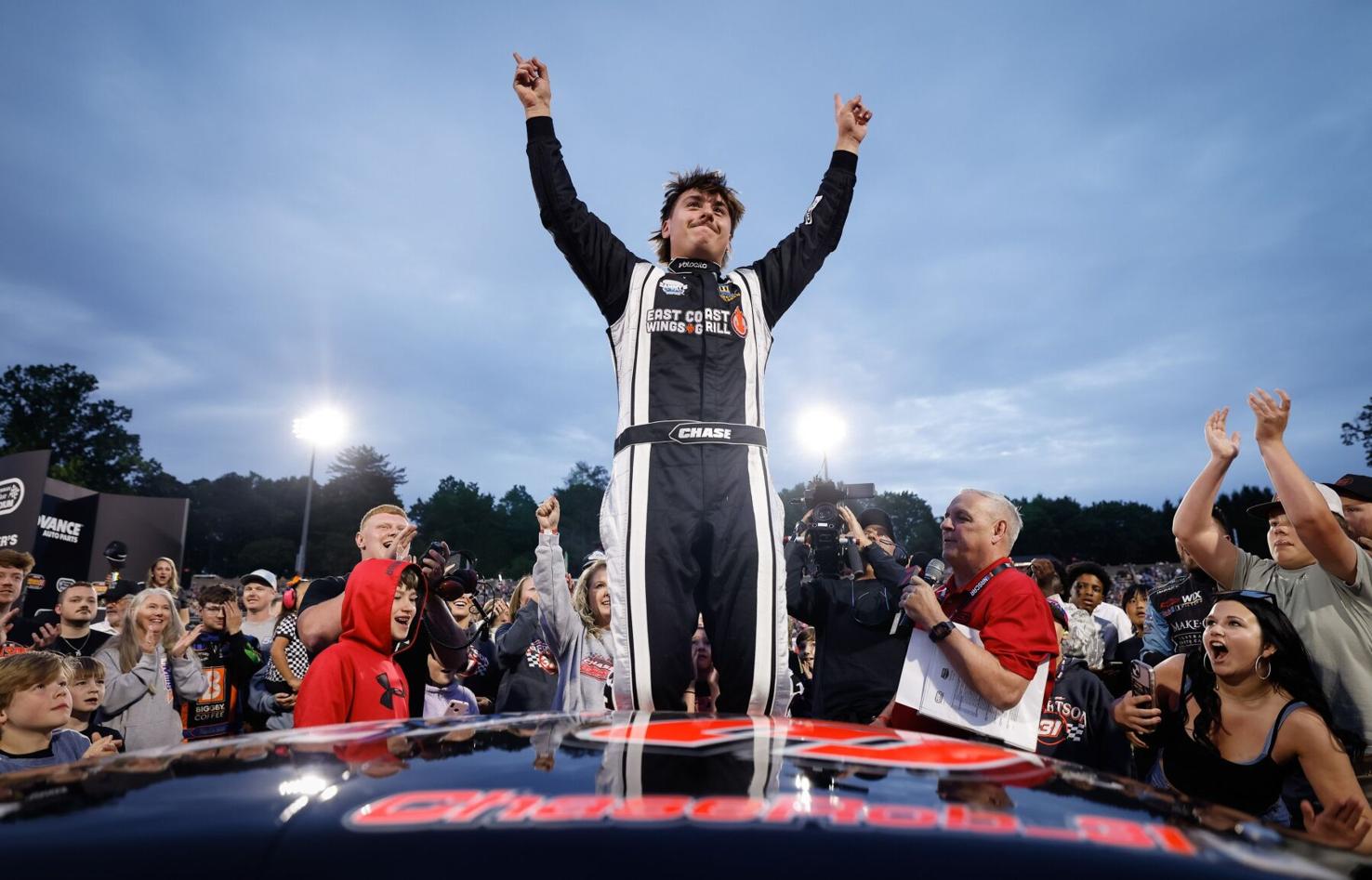 National NASCAR award goes to driver Chase Robertson