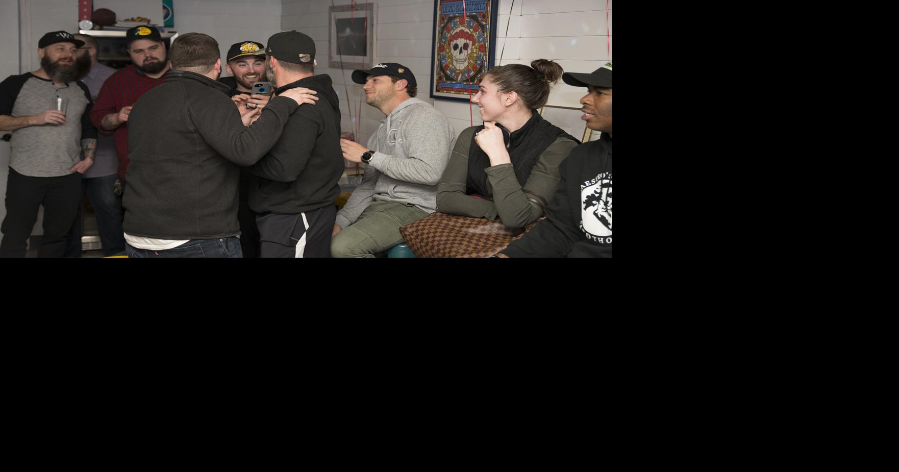 Austin Dillon celebrates at Winston-Salem party