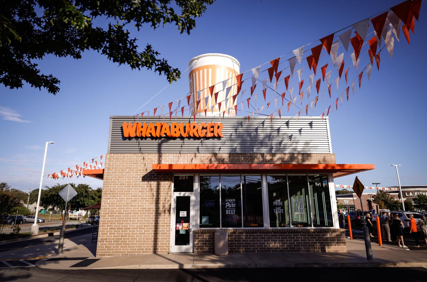 Texas burger chain Whataburger grand opening Winston-Salem